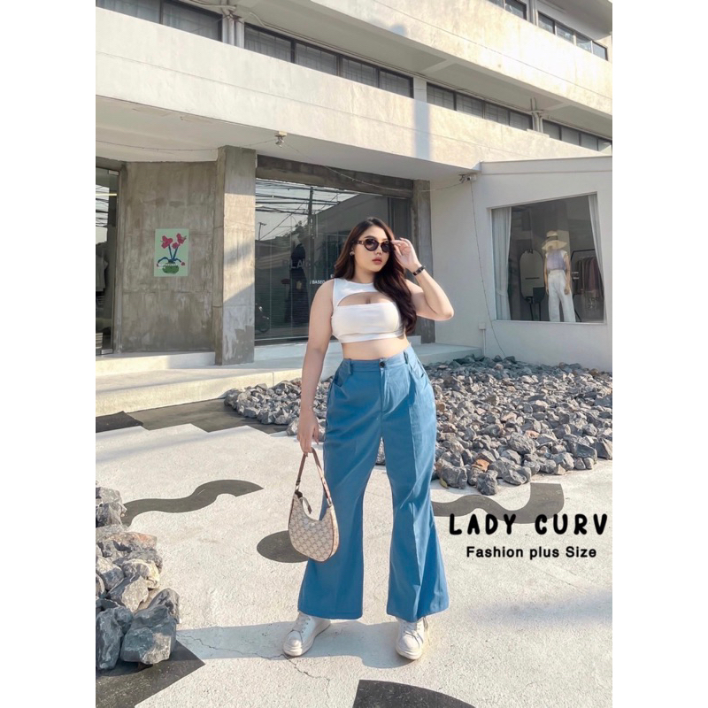 กางเกงยีนส์ขาม้า ผ้ายีนส์ทูไซด์ เนื้อดีผ้านำเข้า ไซส์ใหญ่ plussize | Shopee Thailand