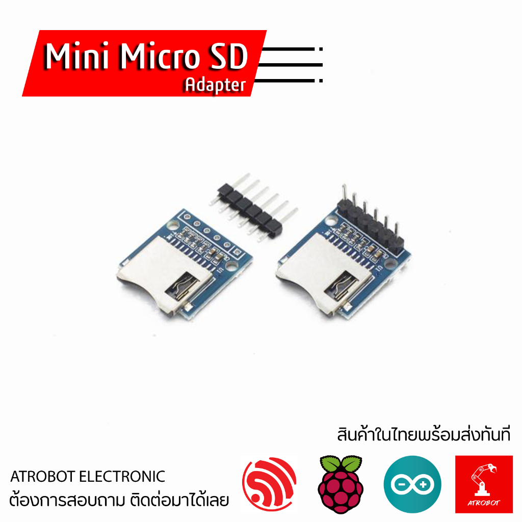 Mini Micro SD Card Module โมดูล อ่านการ์ดไมโคร Adapter board | Shopee ...