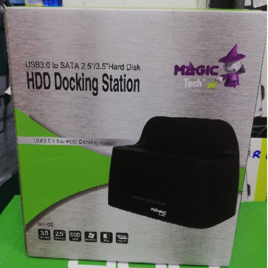 Docking 2.5/3.5'' 1Bay MAGICTECH MT-08 USB3 Support HDD Type : 2.5",3.5" SATA (Black) | Shopee ...