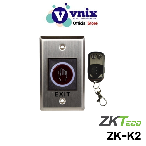 ZK-K2 ZKTeco Exit Switch Stainless K2 By Vnix Group | Shopee Thailand