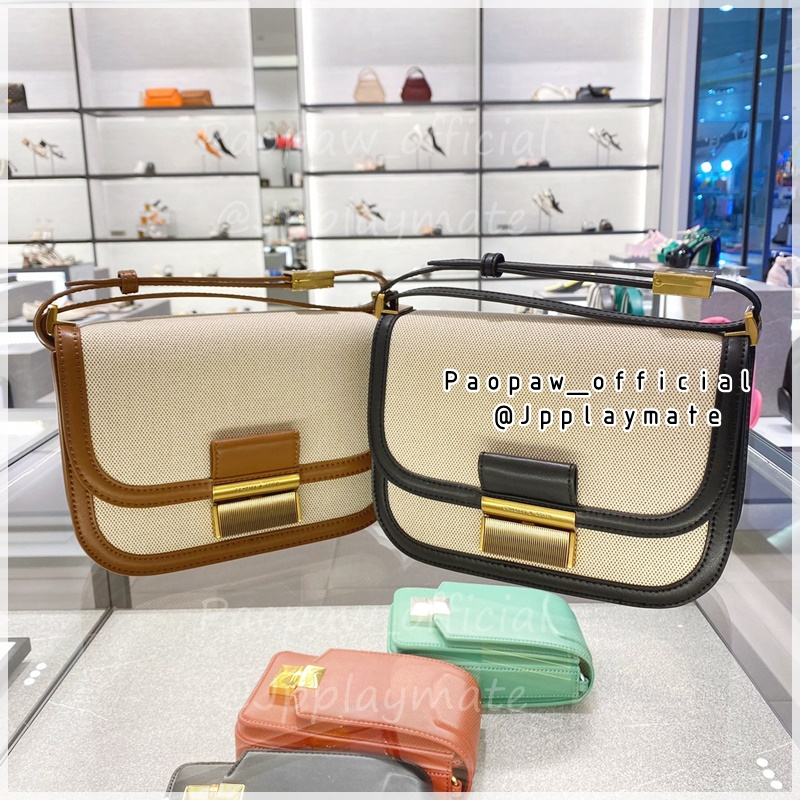 Charles & Keith กระเป๋าสะพายข้าง รุ่น Charlot Canvas Crossbody Bag ...