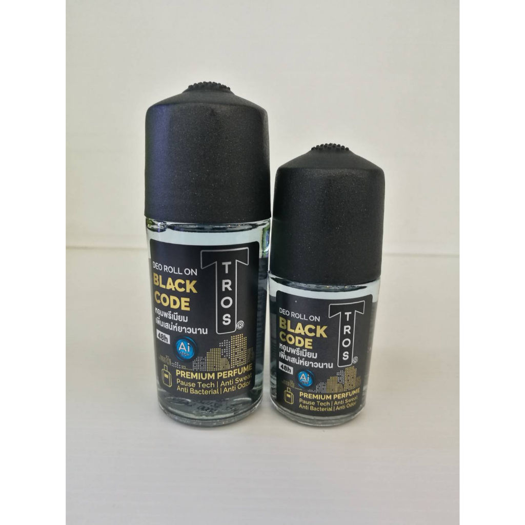 หมด-(มี 2 ขนาด) Tros DEO ROLLON BLACK CODE (25, 40 มล.) ทรอส แบล็ค โค้ด ดีโอ โรลออน | Shopee ...