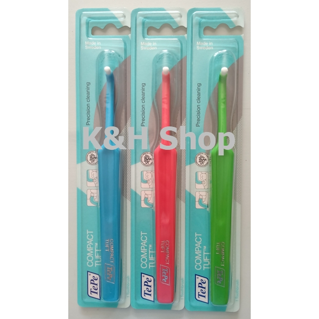 แปรงกระจุกหรือแปรงกอเดียว TePe Compact Tuft | Shopee Thailand