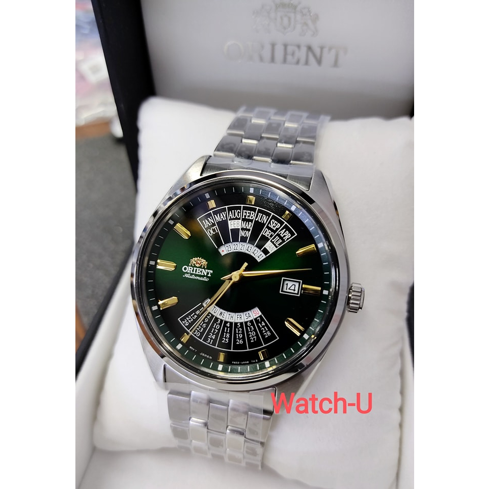 นาฬิกา orient automatic calendar รุ่นRA-BA0002E หน้าเขียว สาย 2 แบบ | Shopee Thailand
