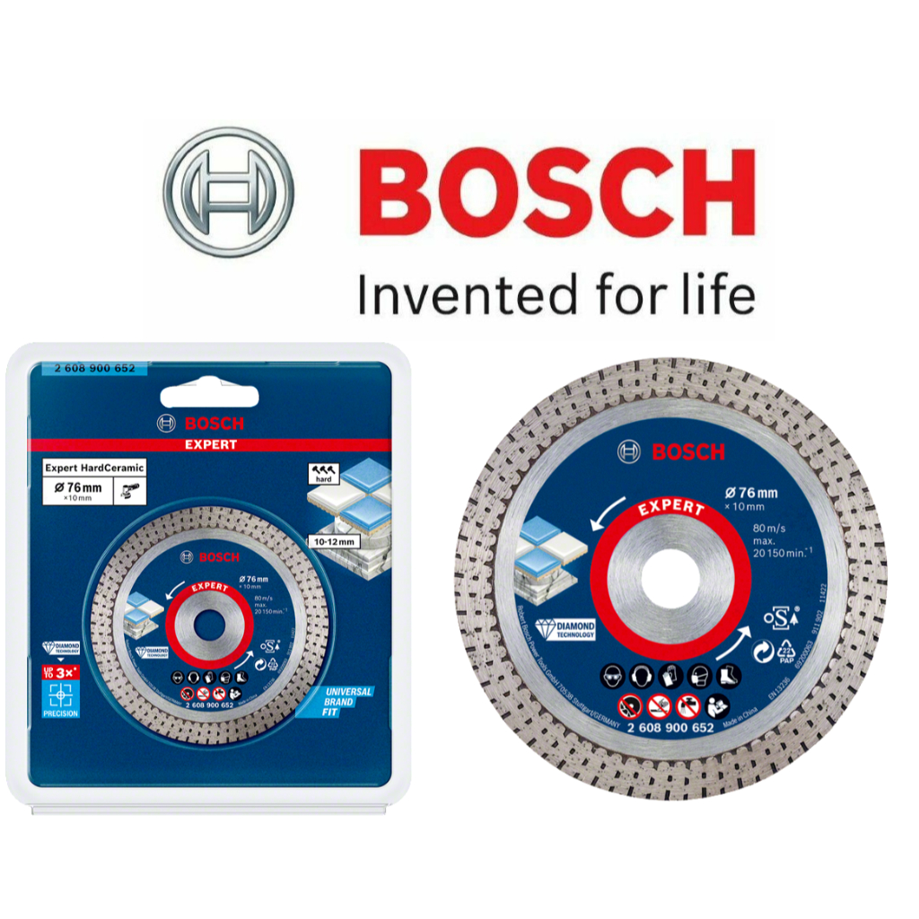 ใบเพชรตัดกระเบื้อง 3" BOSCH #2608900652 Expert HardCeramic | Shopee Thailand