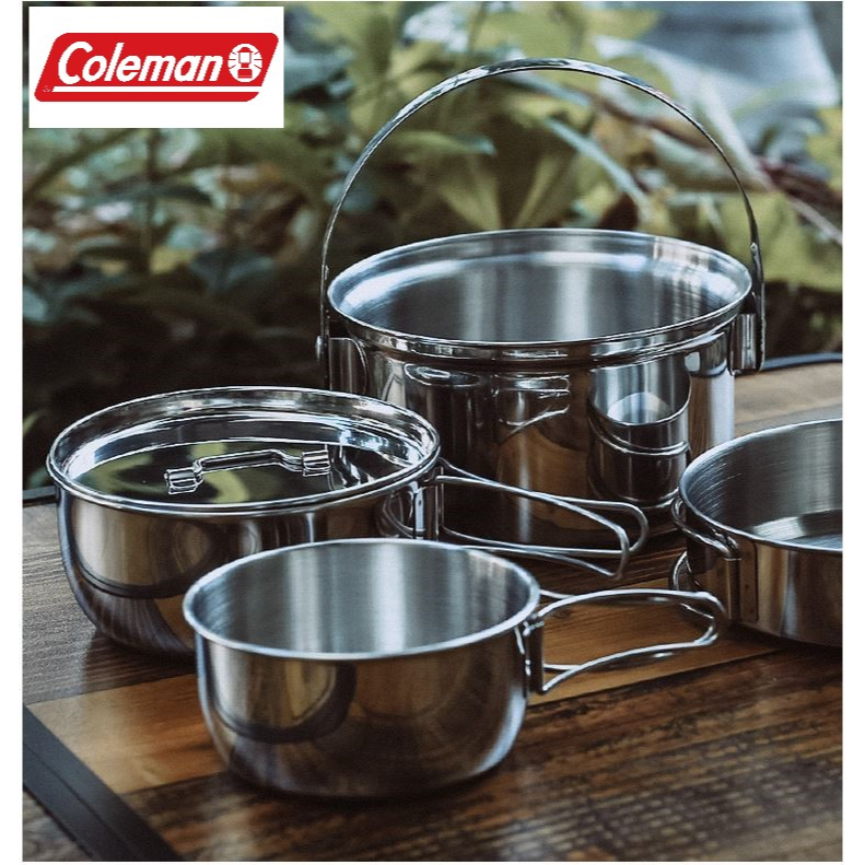 Coleman exponent หม้อด้ามพับ หม้อสนาม หม้อแคมป์ปิ้ง หม้อพกพาสแตนเลส ...