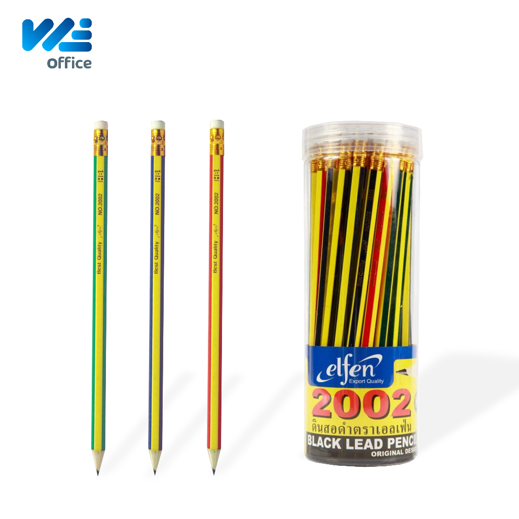Elfen (เอลเฟน) ดินสอดำ 2B และ HB รุ่น 2018 , 2002 , Sugar , Neon ...
