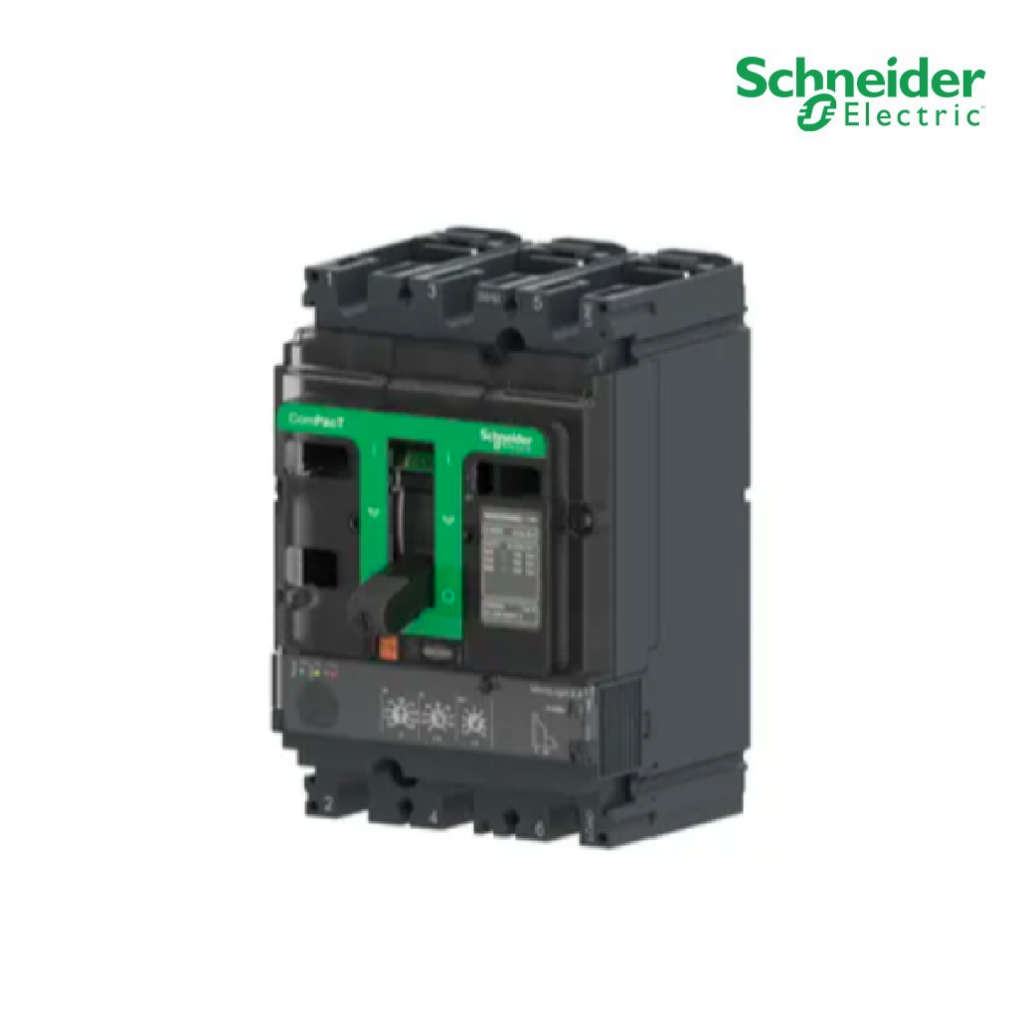 Schneider Circuit breaker, ComPacT NSX160F, 36kA/415VAC, 3 poles, MicroLogic 2.2 trip unit 160A ...