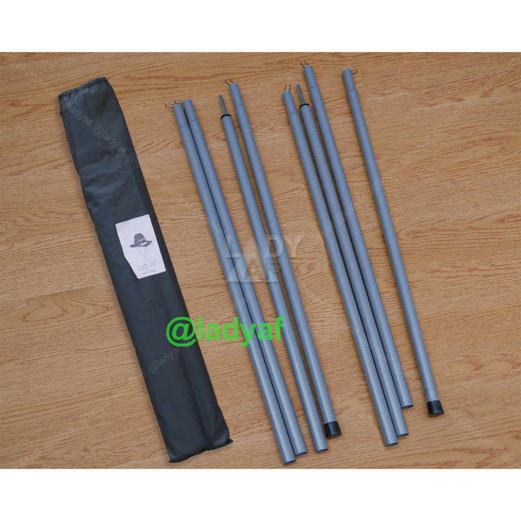 Flysheet pole เสากางเต็นท์ เสากางผ้าใบ เสาตั้งเต็นท์ เสาฟลายชีท มีถุง ...