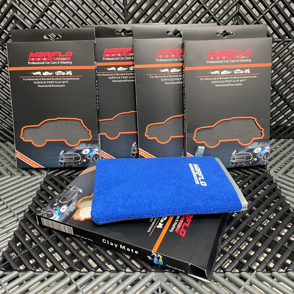 MARFLO Clay Mitt ถุงมือดินน้ำมัน ดินน้ำมันล้างรถ ดึงคราบฝังแน่น ของแท้ ...