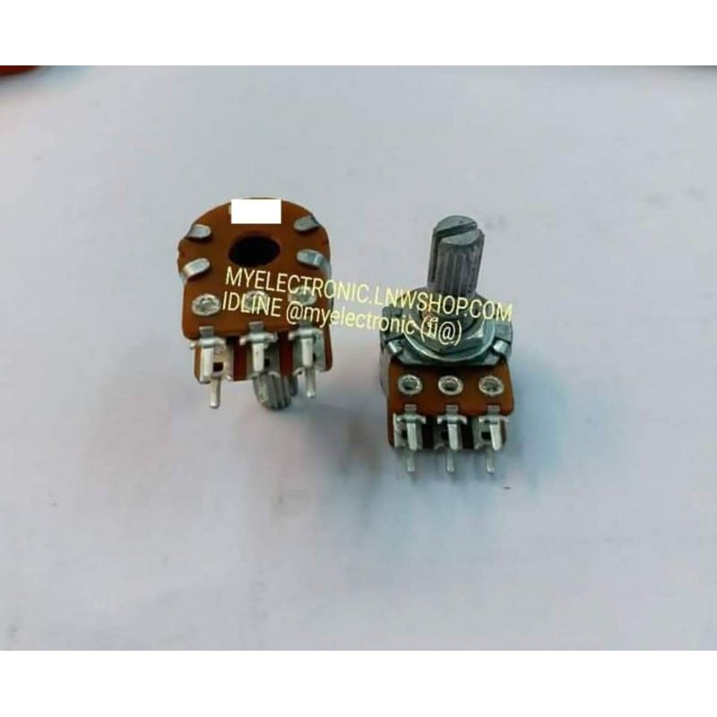 โวลุ่ม2ชั้น 6ขา วอลลุ่ม แกนสั้น แกน ยาว 17 MM ยี่ห้อ ALPHA 5K 10K 50K ...