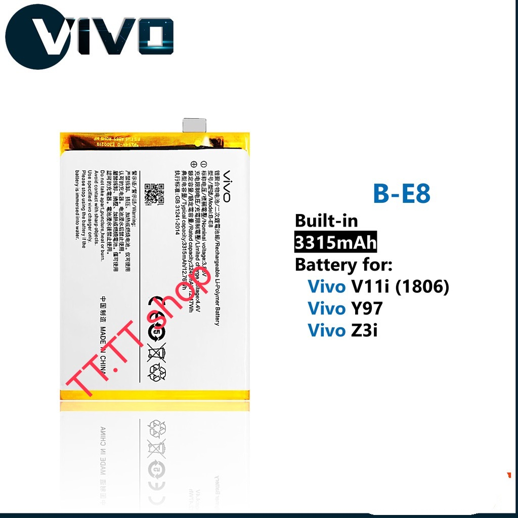 แบตเตอรี่ แท้ VIVO V11i / Vivo Y97 / Vivo Z3i B-E8 3240mAh ส่งจาก กทม ...