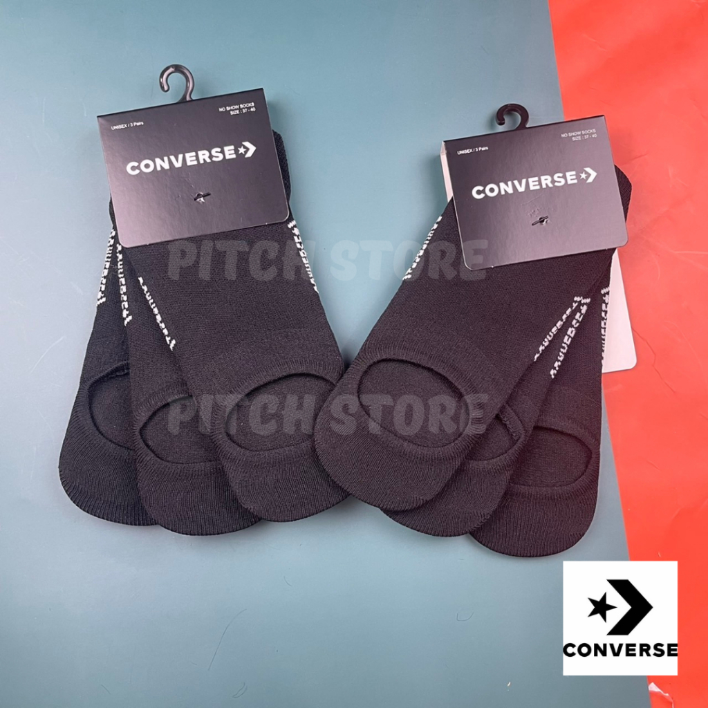 ถุงเท้าข้อเว้า converse รุ่น NO SHOW SOCK 3 คู่ต่อแพค (0778) | Shopee ...
