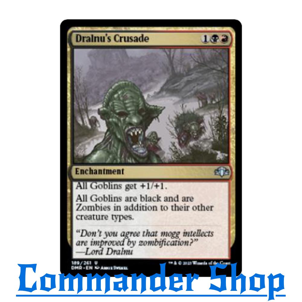 Dralnu's Crusade (Enchantment) Black Red การ์ดเกม Magic The Gathering ...