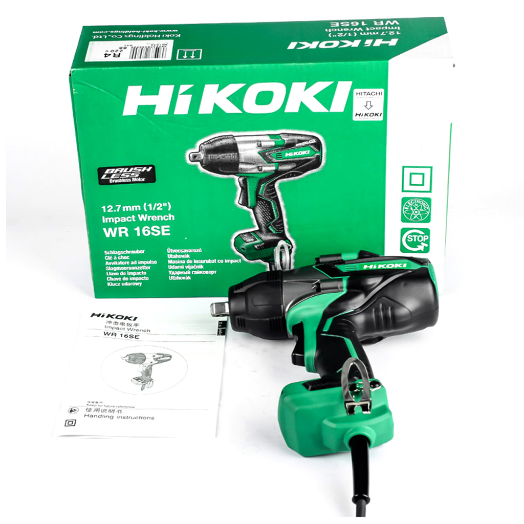 HIKOKI (HITACHI) WR16SE บ๊อกไฟฟ้า 1/2 นิ้ว 480W 360Nm. ปรับสปีด Motor ...