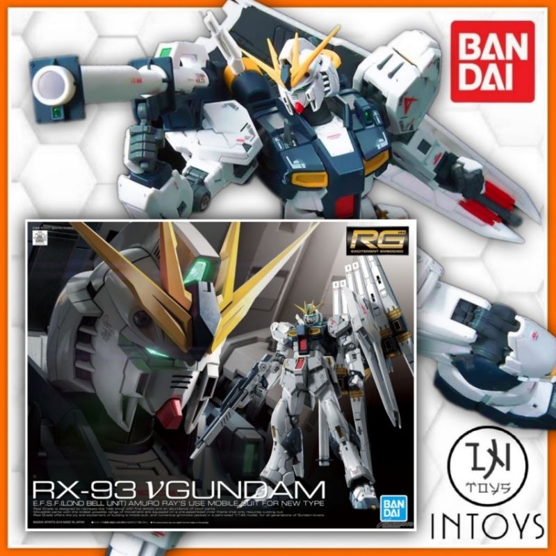 BANDAI - (RG) 1/144 RX 93 V GUNDAM / Nu GUNDAM ( Gunpla / Gundam ...