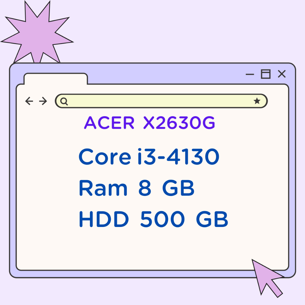 ACER VERITON X2630G Core i3-4130 @3.40 GHz (Gen4) เครื่องคอมพิวเตอร์ ...
