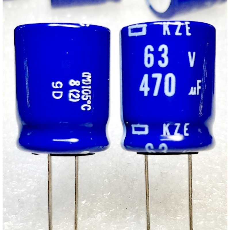 Nippon Chemi-Con KZE 470uf 63v capacitor ตัวเก็บประจุ คาปาซิเตอร์ ...