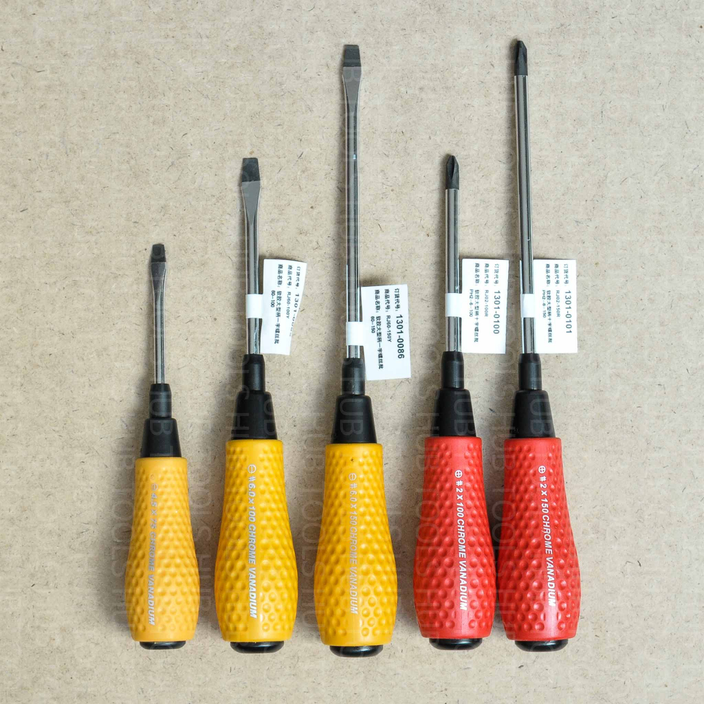 TAJIMA ไขควงปากแบน-ไขควงปากแฉก#RJ45-75Y #RJ60-100Y #RJ60-150Y #RJ02 ...