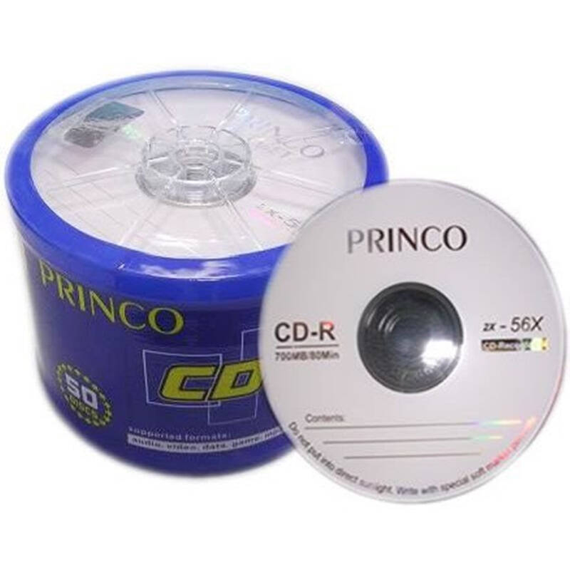 แผ่นซีดี CD-R 700 MB ยี่ห้อ Princo CD-R 700 MB NOBOX CD แผ่นซีดี ของแท้ ...