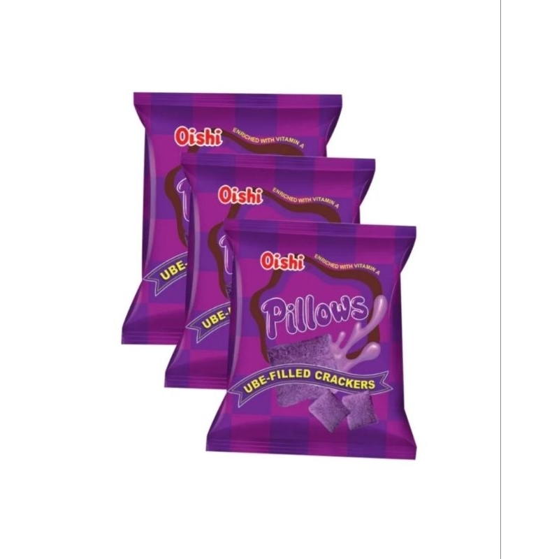 (SET OF 3) Oishi Pillow Choco-Filled Crackers 38g | Shopee Thailand