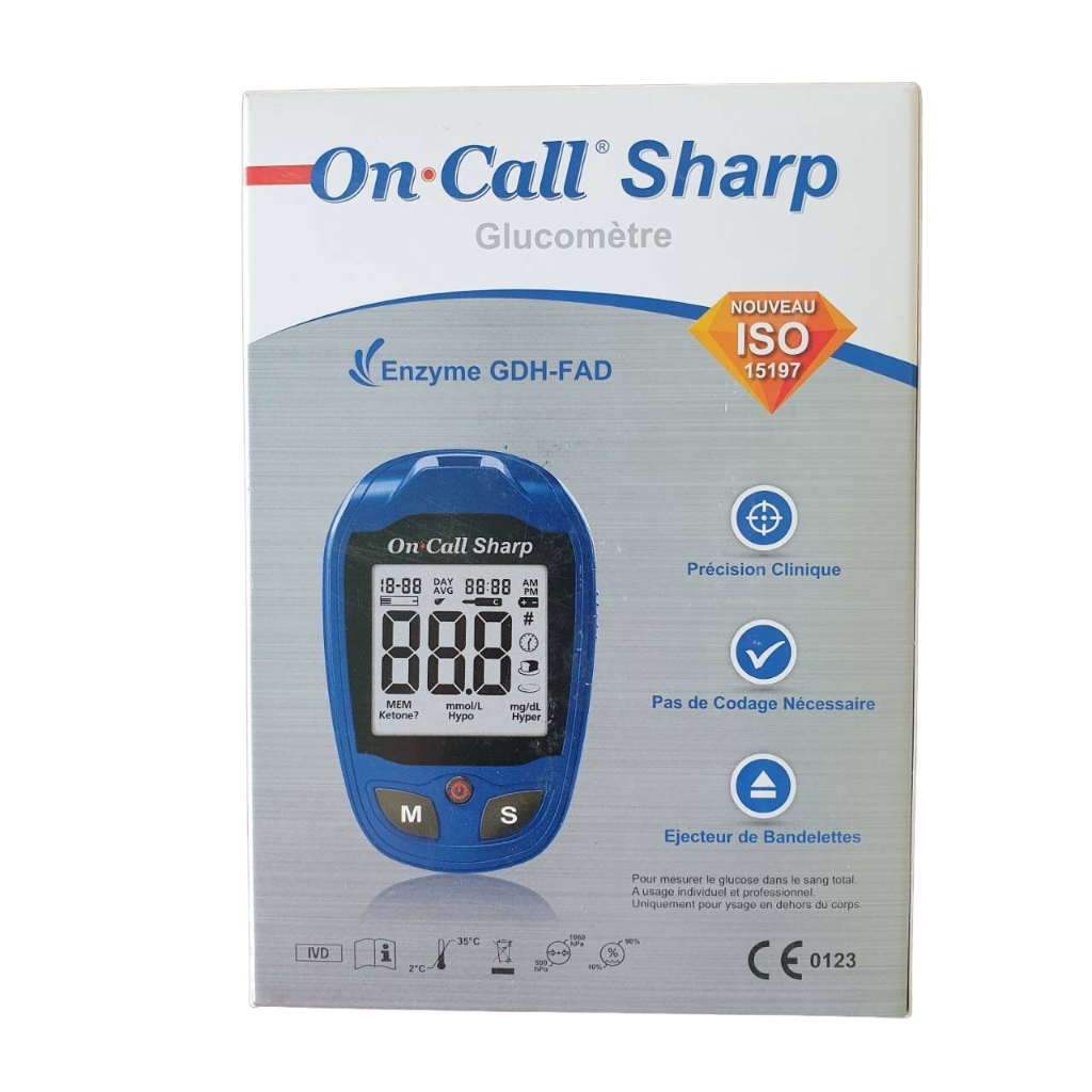 oncall sharp เครื่องตรวจน้ำตาล On call Sharp glucometer ประเทศเยอรมัน ...