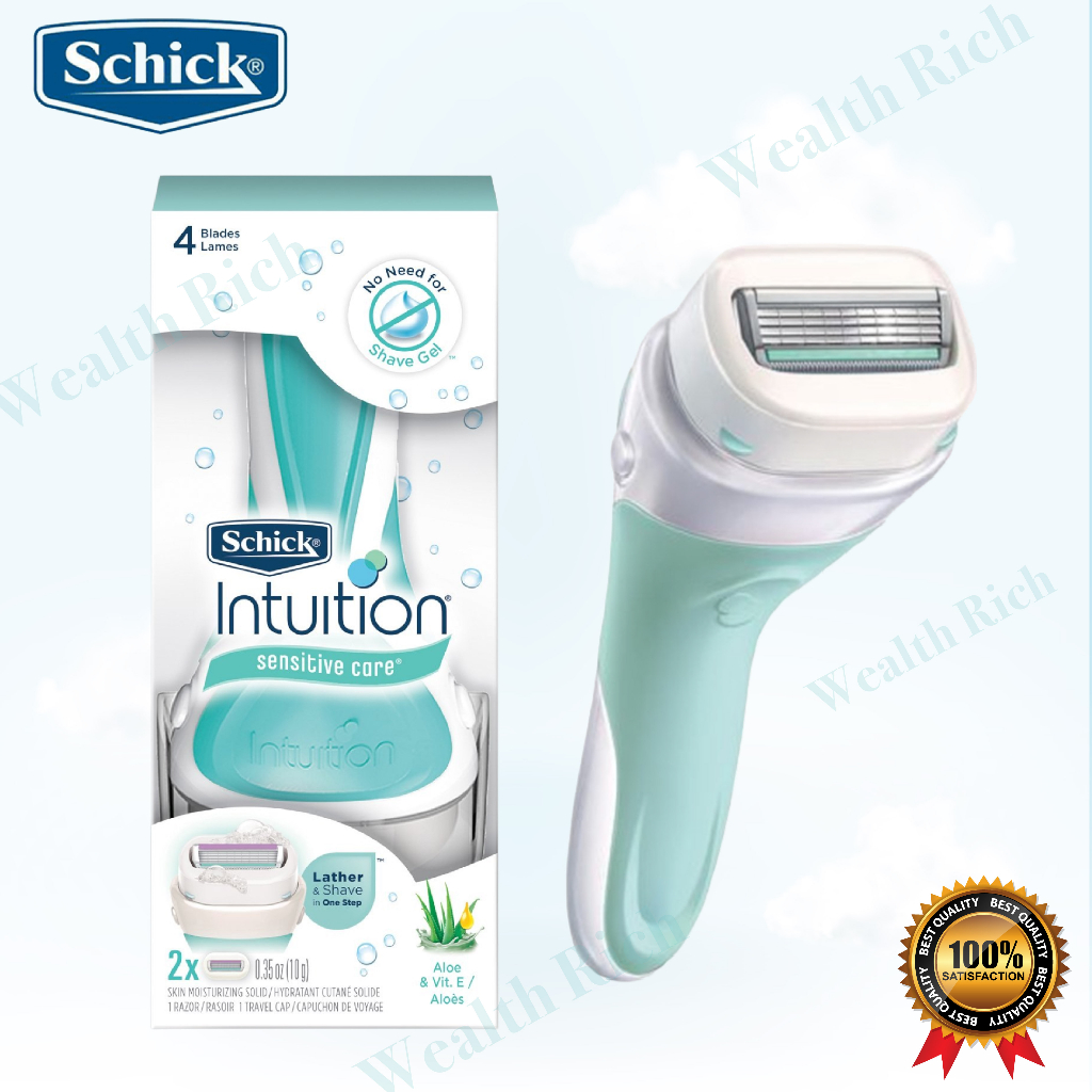 Schick Intuition Sensitive Care Razor with 1 Refill ชุดมีดโกนกำจัดขน ...