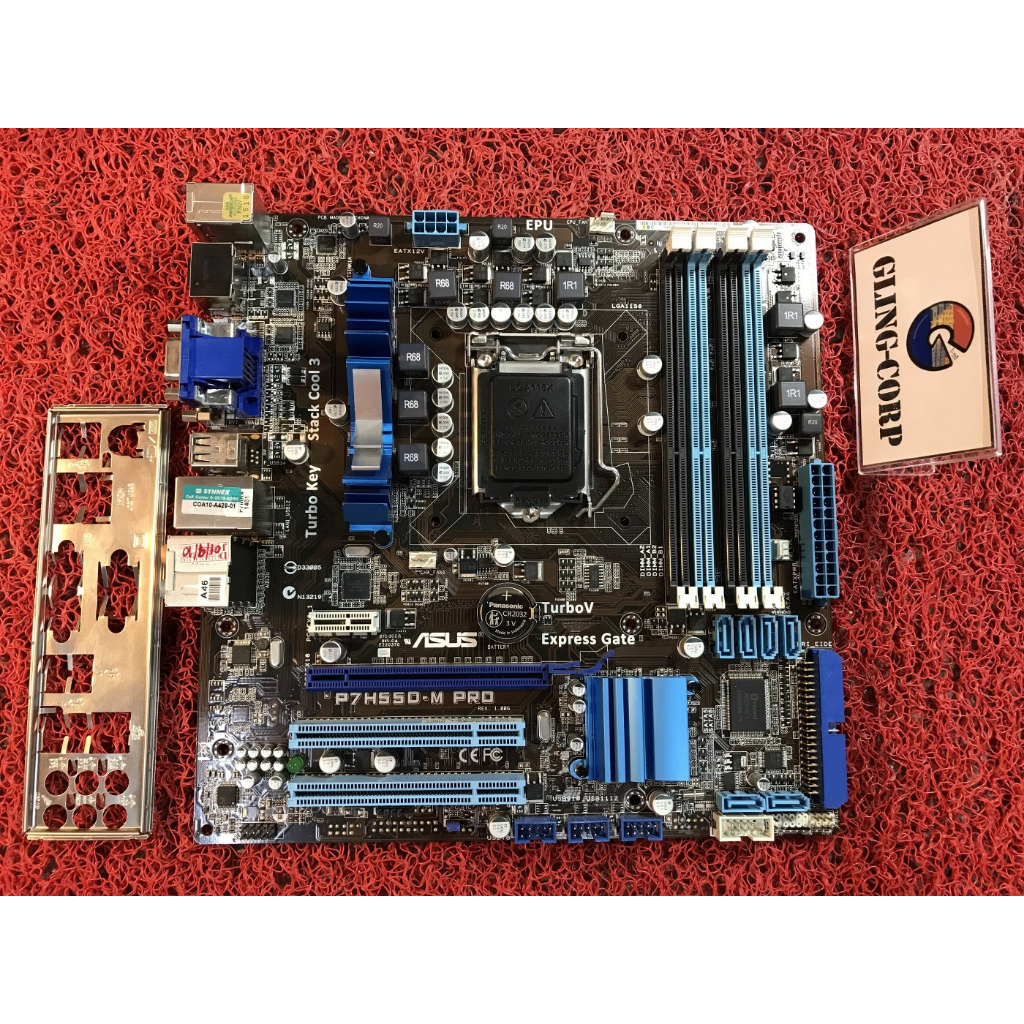 LGA1156 MAINBOARD ASUS RAM 4 SLOT mATX - หลายรุ่น / P7H55 / P7H55D-M ...
