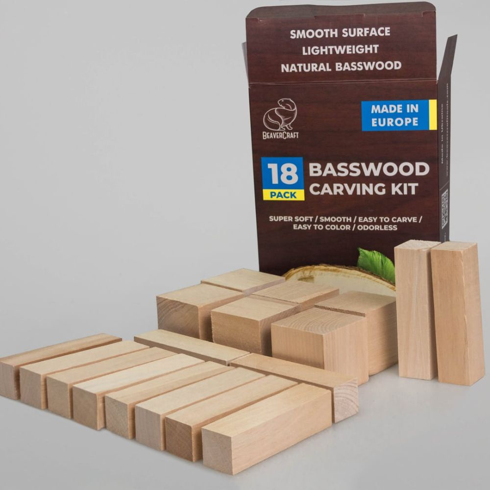 บล็อกไม้แกะสลัก Beavercraft Basswood Carving Blocks ไม้เบสวูด แบบนิ่ม ...