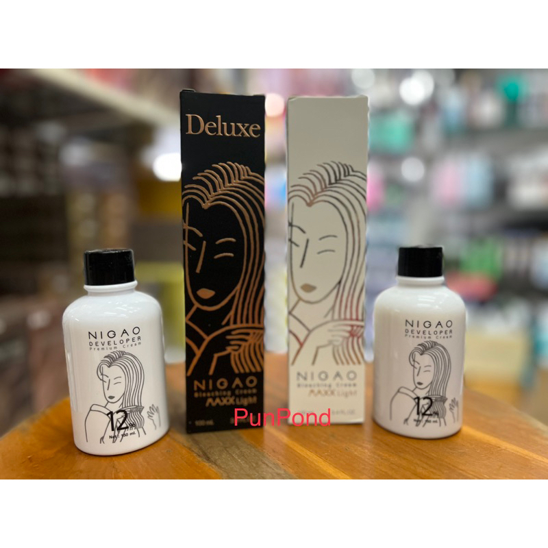 ครีมฟอกสีผม NIGAO MAXX LIGHT 100 ml.+ไฮโดรเจน12% | Shopee Thailand