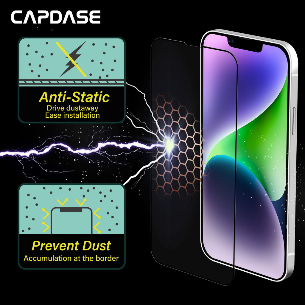 Capdase เกราะป้องกันหน้าจอ ป้องกันไฟฟ้าสถิตย์ Ffg-275 สําหรับ Iphone 14 ...