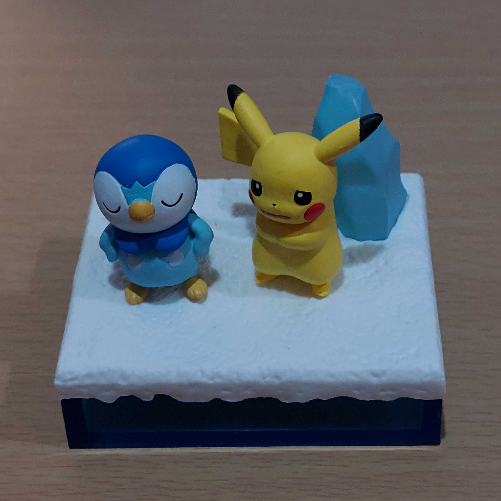 Pokemon Cool Piplup Collection Pochama & Pikachu (-Proud- ver) Figure ...