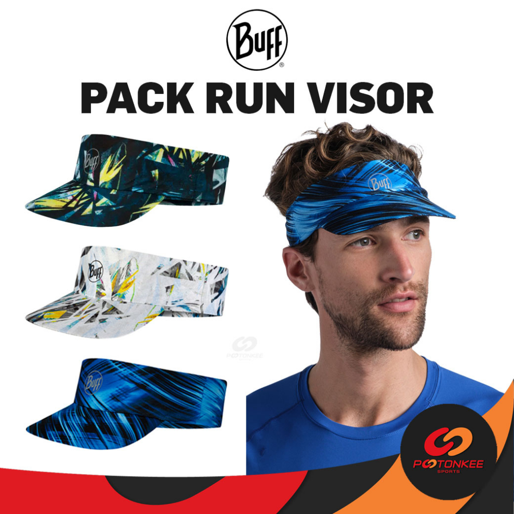 BUFF PACK RUN VISOR Coolnet UV+ หมวกวิ่งบัฟ หมวกเปิดหัว ม้วนพับได้เล็กกะทัดรัด ลิขสิทธิ์ของแท้ ...
