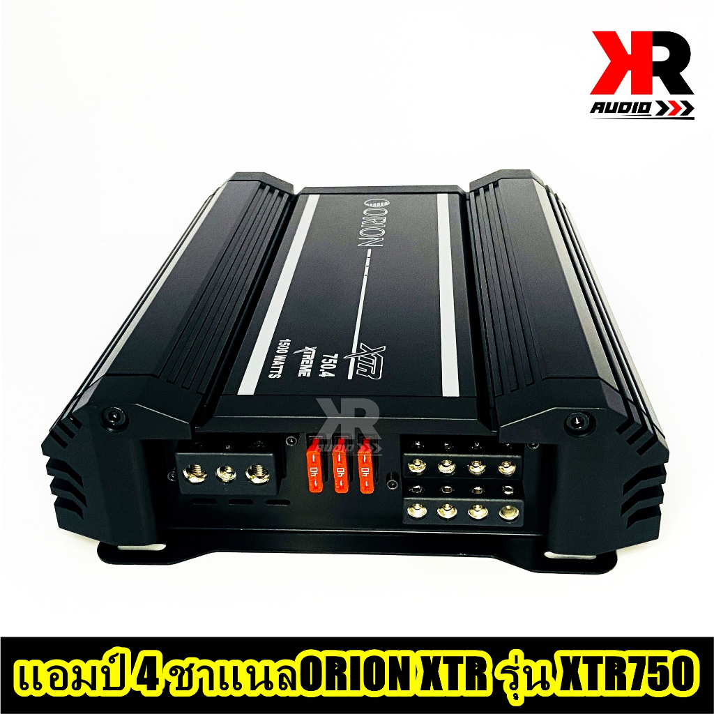 แอมป์รถยนต์อเมริกัน ORION XTR Series รุ่น XTR750.4 แอมป์ 4 ชาแนล 3000 วัตต์ ตอบสนองความถี่ 10000 ...