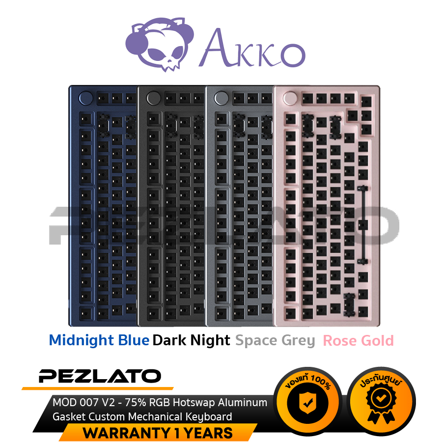AKKO MOD 007 เคสอลูมิเนียม ขนาด 75% RGB Hotswap | Shopee Thailand