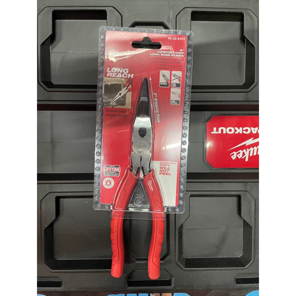 Milwaukee 48-22-6101 คีมปากแหลม ขนาด 8″ | Shopee Thailand