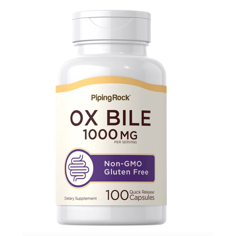 Ox bile 500 mg 100 แคปซูล น้ำดีวัวสกัด gall bladder support gallbladder ...
