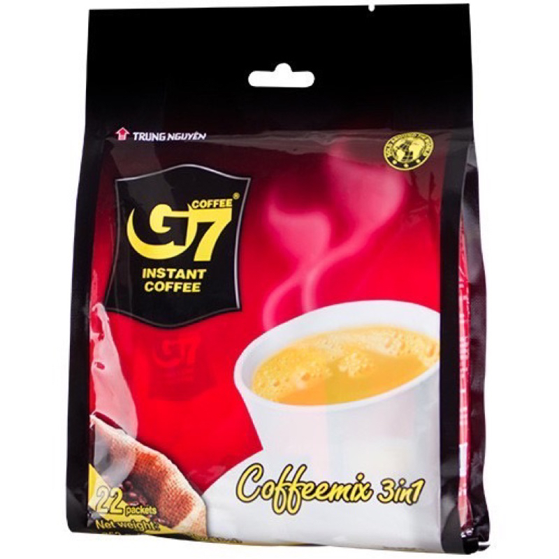 ☕️G7 กาแฟเวียดนาม 3in1 ☕️ขนาด 16กรัม x 22ซอง (352g) Coffee เวียดนาม จีเซเว่น ทรีอินวัน | Shopee ...