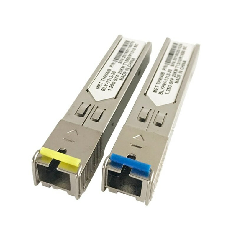 โมดูล sc ไฟเบอร์ออฟติก sfp sc module Conector 1.25G 20Km Tx Rx Single ...