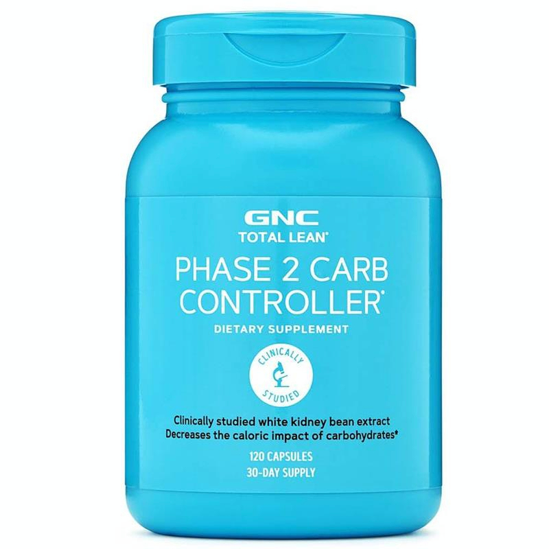 GNC Total Lean Phase 2 Carb Controller 120 Capsules White Kidney Bean ...