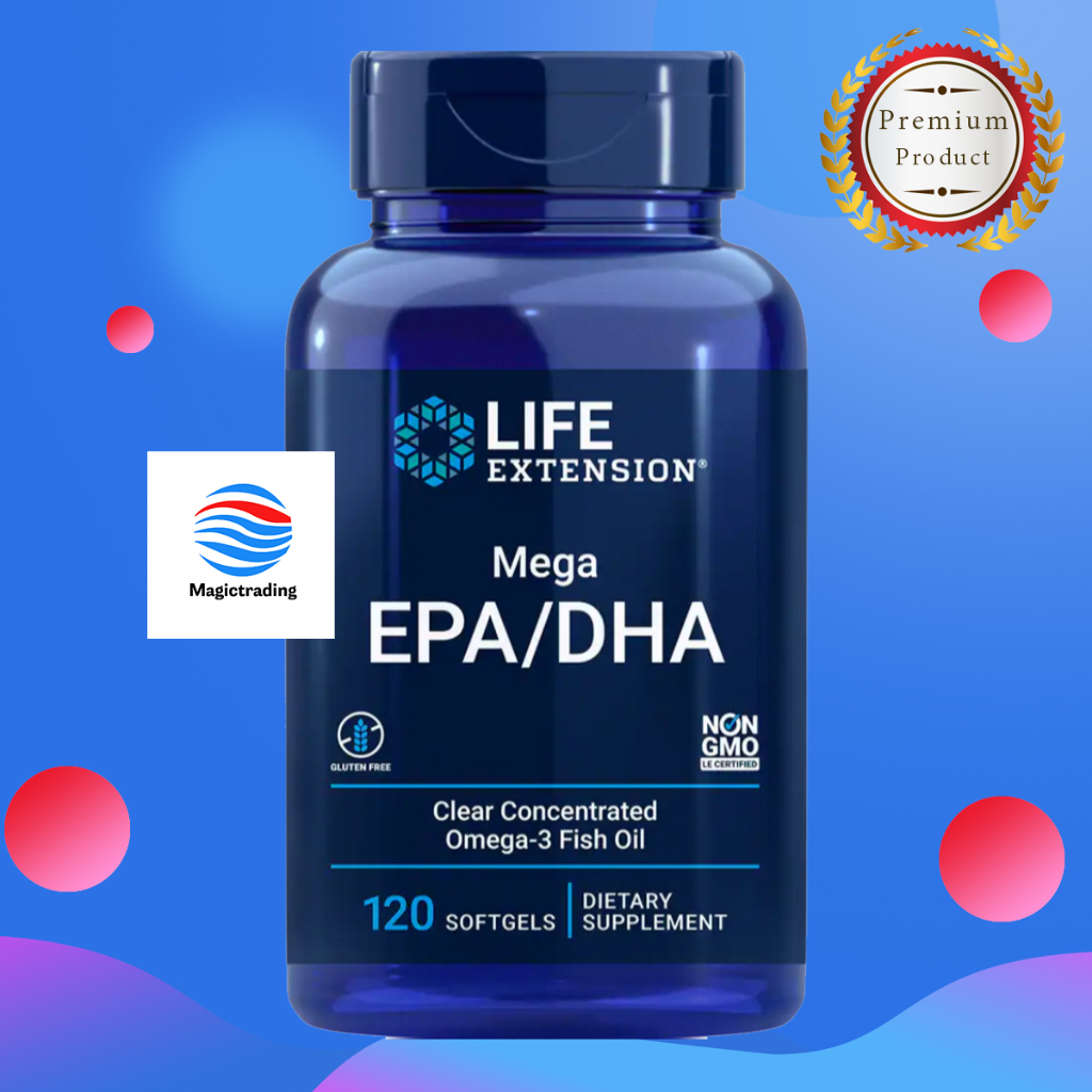 Life Extension Mega EPA/DHA / 120 Softgels | Shopee Thailand