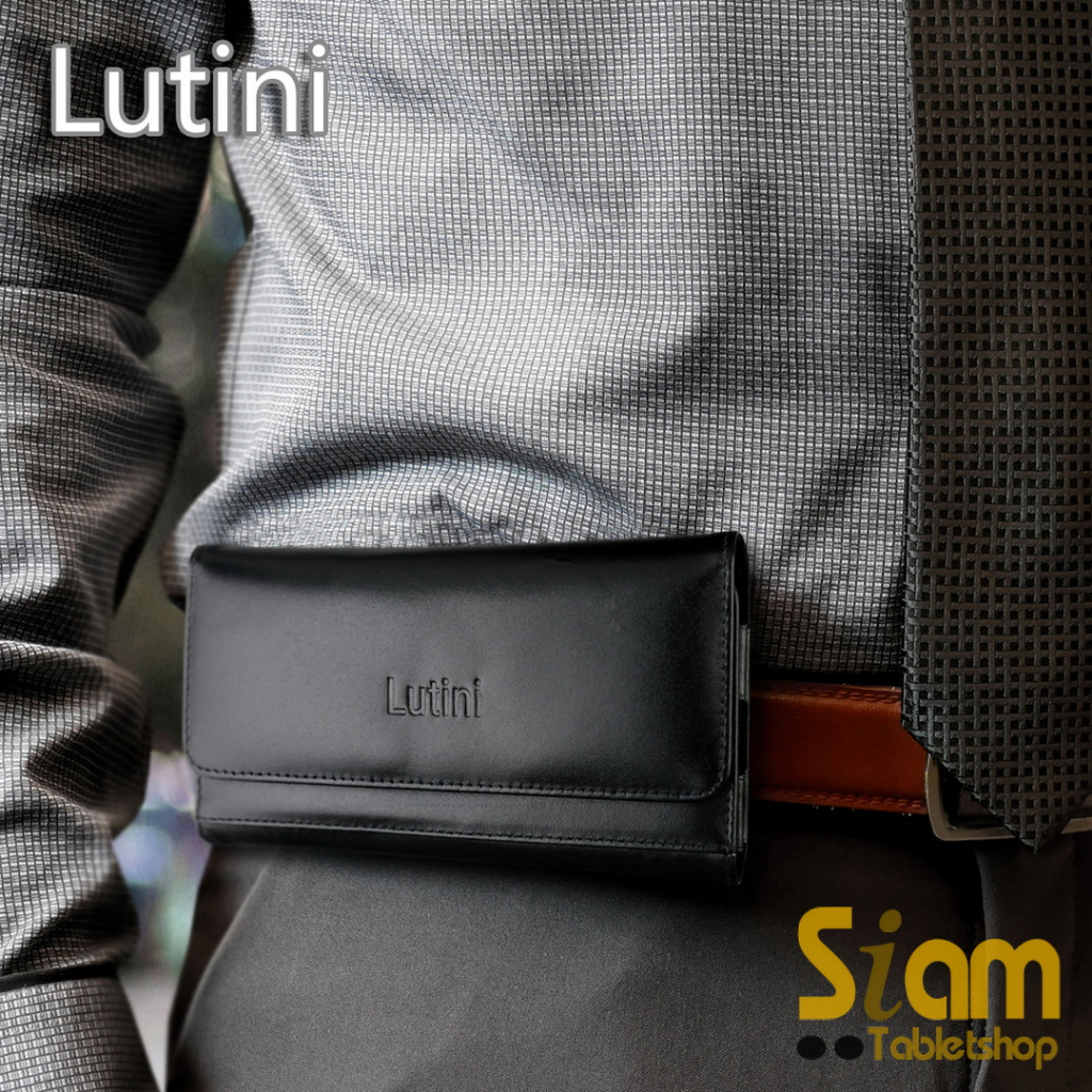 Lutini หนังวัวแท้ !! ใส่มือถือ 2 เครื่อง ซอง กระเป๋าคาดเอว หนังแท้ ...