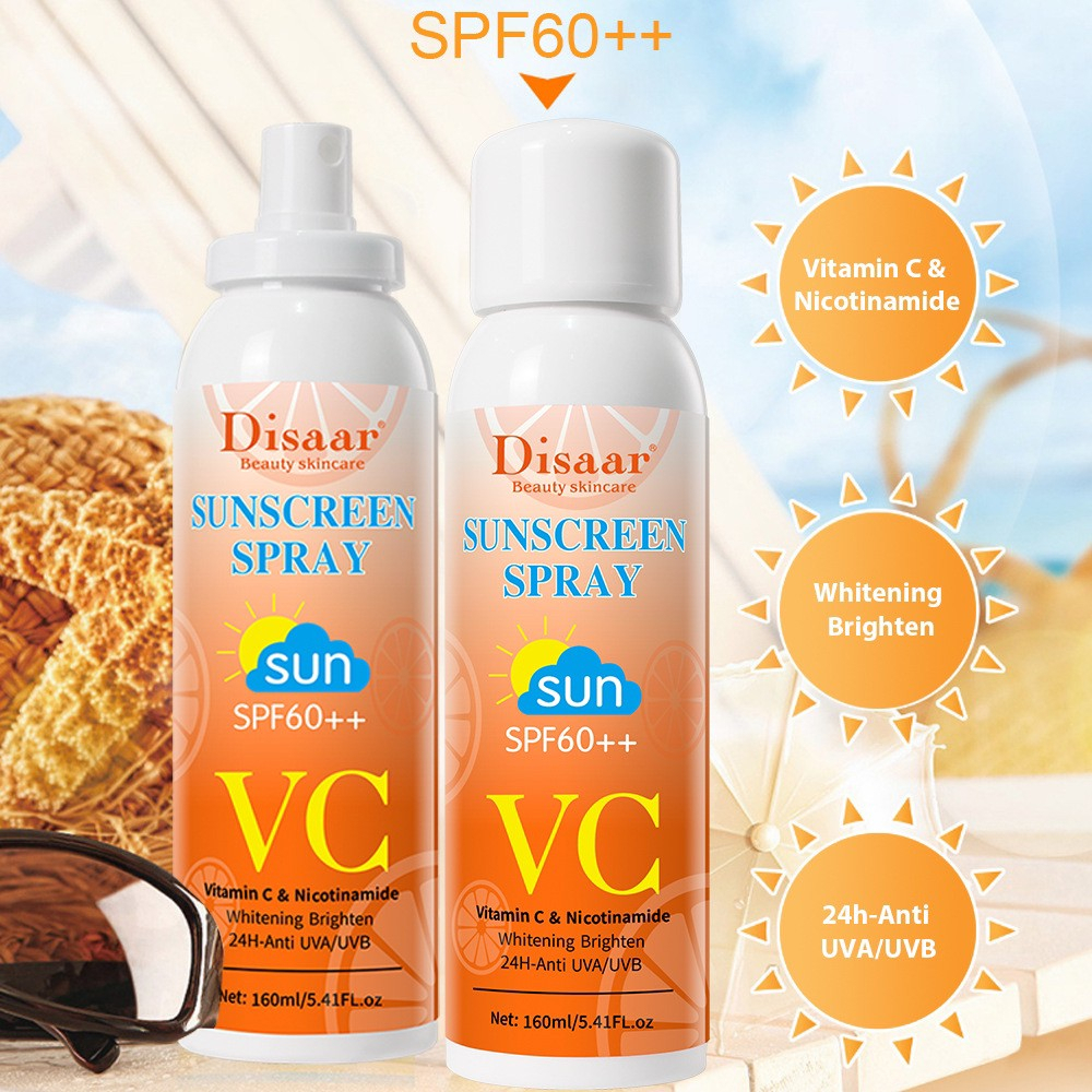 Disaar sunscreen spray ใบหน้า ครีมกันแดด 160ml SPF 60 pa++++ | Shopee ...