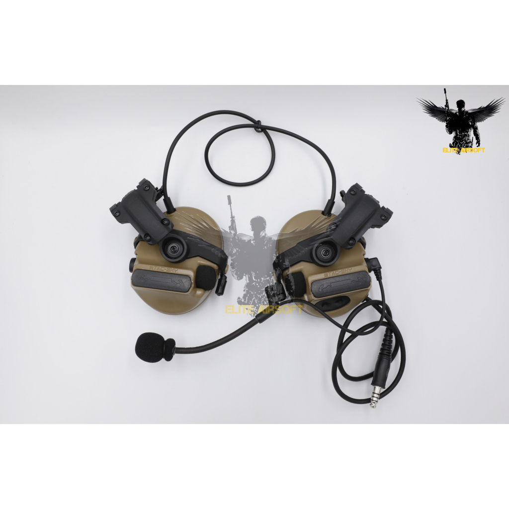 หูฟัง Comtac III ยี่ห้อ Tac-Sky รุ่น หูฟังตัดเสียงพร้อมขาติดหมวกฟาส ...