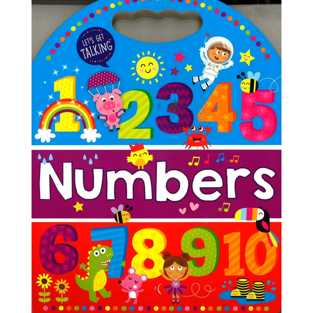 Let's Get Talking: Numbers หนังสือเด็ก มีหูหิ้ว นับเลข ภาษาอังกฤษ บอร์ด ...