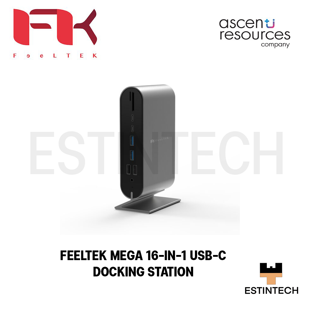 USB HUB (ยูเอสบีฮับ) FEELTEK MEGA 16-IN-1 USB-C DOCKING STATION ของใหม่ ...
