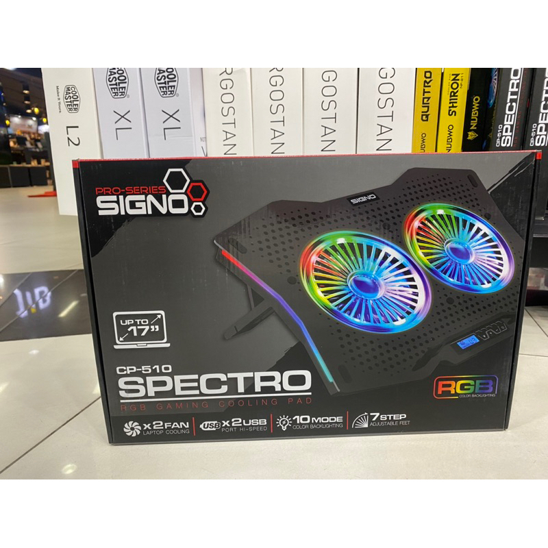 Signo Gaming Cooling Pad RGB Spectro CP-510 Black | Shopee Thailand