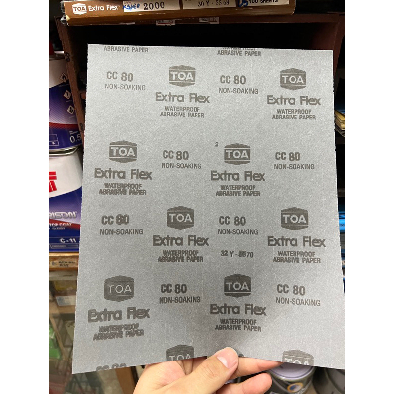 กระดาษทราย TOA EXTRA FLEX รุ่นที่ทนที่สุด กันน้ำ แช่เป็นเดือนก็ไม่ขาด ...