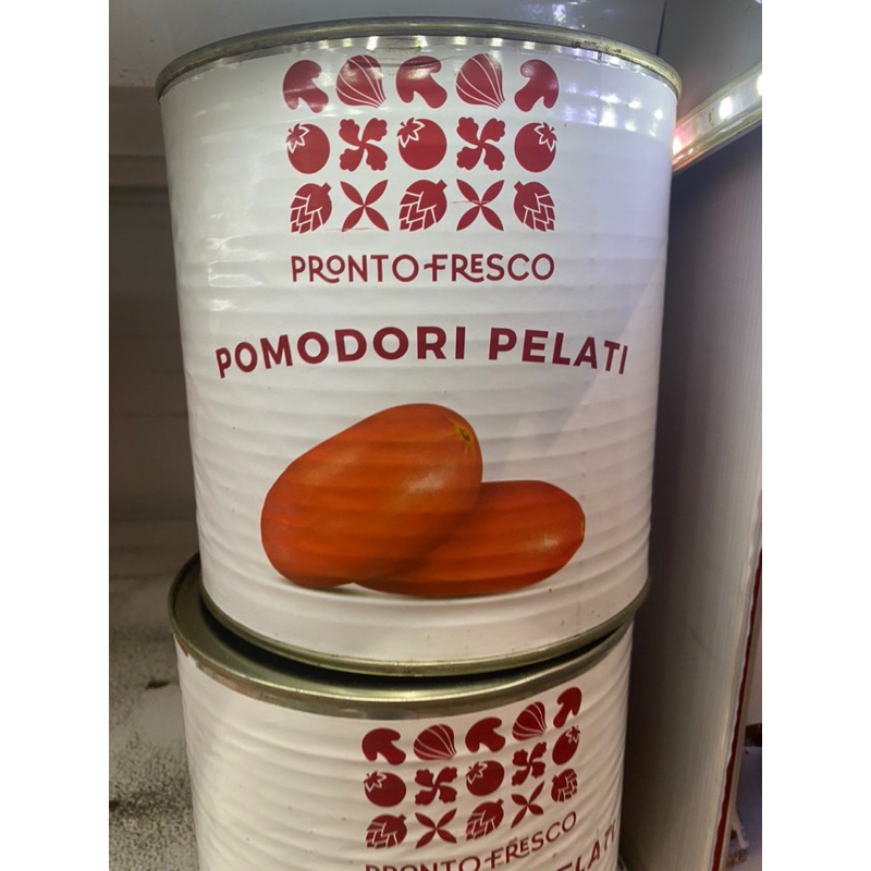 Pomodori Pelati ( Prontofresco Brand ) 2500 G. มะเขือเทศ ปอกเปลือก ใน ...