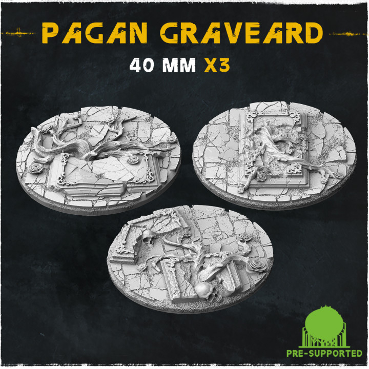 Pagan graveyard bases ฐานโมเดล warhammer 40k [Designed by Zabavka ...
